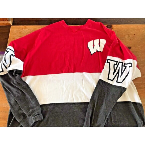 Pressbox | Shirts | Wisconsin Badgers Shirt Rugby Style Long Sleeve ...